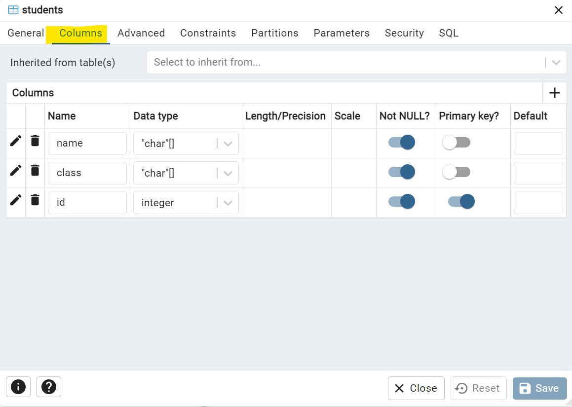 How to Delete Columns from a Table in pgAdmin 4? Steps