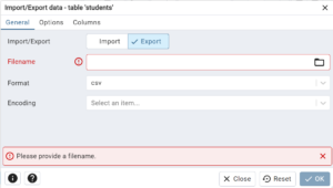 How to Export a Table in pgAdmin 4