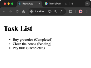 React - Render Array as List - Examples [3]