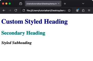 HTML Headings Tutorial