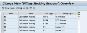 Billing Block in SAP
