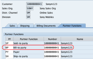 Bill-to Party in SAP