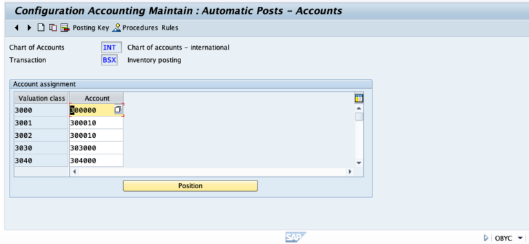 Account Determination Type in SAP