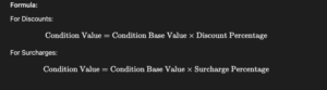 Condition Base Value in SAP