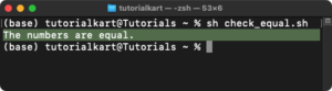 How to Check if Two Numbers are Equal in Bash - Examples