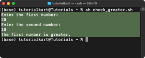 Bash -gt Operator (Greater Than)