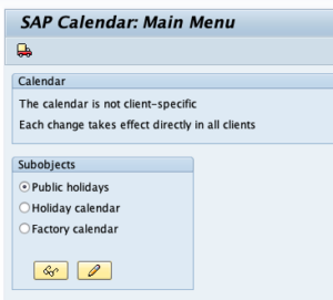 What is a Factory Calendar in SAP?