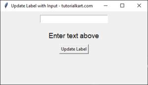 How to Update Text in a Label on Button Click in Tkinter Python