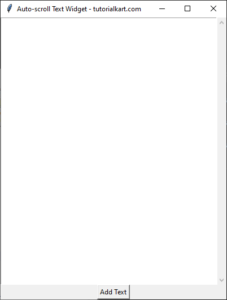 How to Set Auto-scroll for Text Widget in Tkinter Python