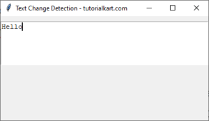 How to Call a Function When the Text Changes in a Text Widget in Tkinter Python