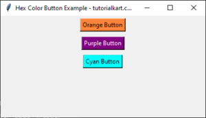 How to Set Button Color in Tkinter Python
