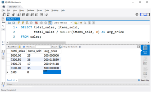 SQL Division Operator