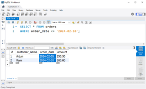 SQL Less Than or Equal To Operator