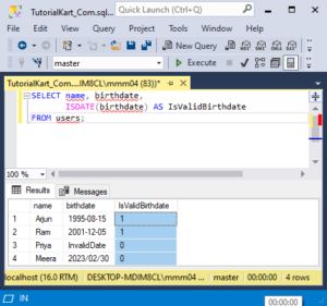 SQL ISDATE Function