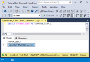 SQL SYSTEM_USER Function