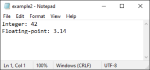 fprintf() - C stdio.h - Syntax, Examples