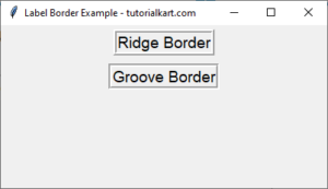 How to Set Border for Label in Tkinter Python