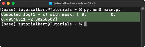 NumPy log1p() - Natural Logarithm Plus One