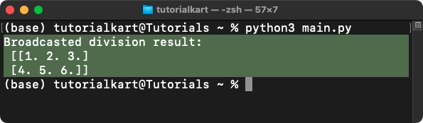 NumPy divide() - Element-wise Division of Two Arrays