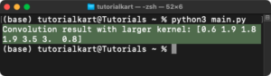 NumPy convolve() - Binary Convolution of Two 1D Arrays