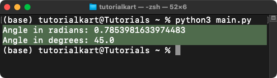 NumPy arctan2() - Inverse Tangent of Ratio of Two Numbers