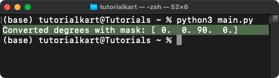 NumPy degrees() - Convert Radians to Degrees