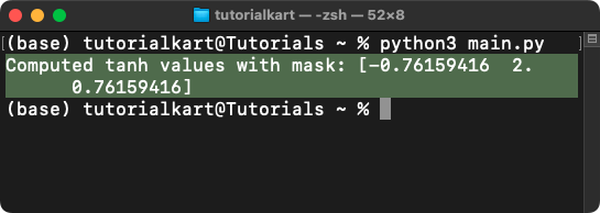 NumPy tanh() - Hyperbolic Tangent - Syntax, Examples