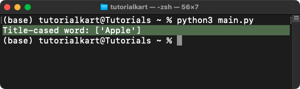 NumPy strings.title() - Get Title Cased String