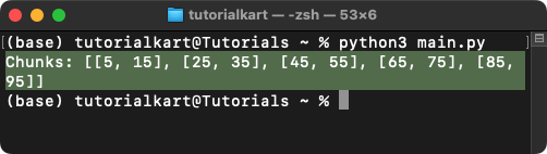 How to Split a List into Chunks in Python