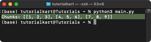 How to Split a List into Chunks in Python