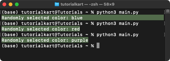How to Pick a Random Element from a List in Python