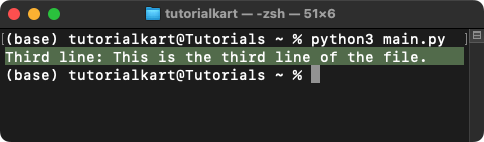 How to Read Specific Lines from a File in Python