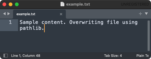 How to Overwrite an Existing File in Python