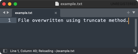 How to Overwrite an Existing File in Python