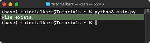 How to Check if a File Exists in a Directory in Python