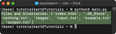 How to List All Files in a Directory Using Python