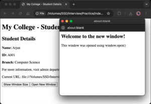 7. JavaScript Pre-defined and User-defined Objects